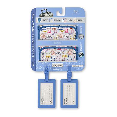 Roam and Repeat 4-pc. Luggage Handle Wrap & Tag Set