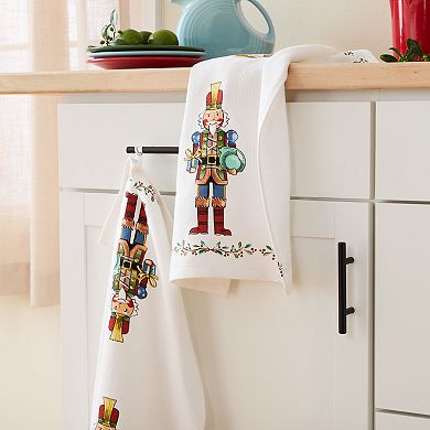 Fiesta Giver Nutcracker Holiday Kitchen Towels 2-Pack
