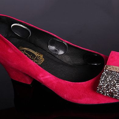 6pcs Transparent Gel Oval Shaped Sticky Mini Pad Shoes Heel Insoles Cushion