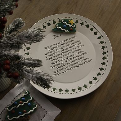 Home Essentials Holiday Sharing Plate with Inspirational Message