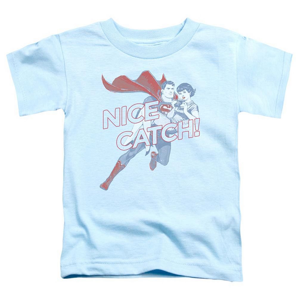 Superman Nice Catch Short Sleeve Toddler T-Shirt