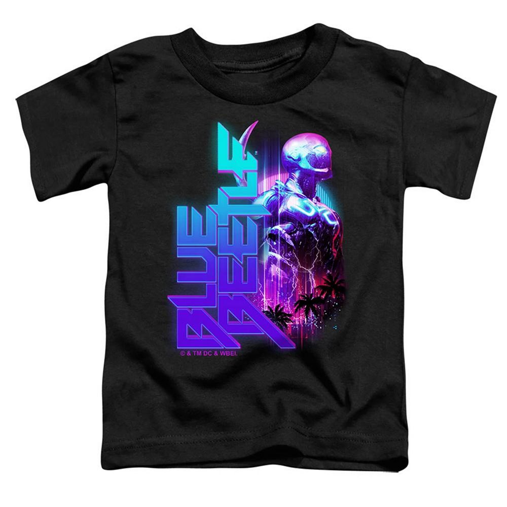 Blue Beetle Lightning Short Sleeve Toddler T-Shirt