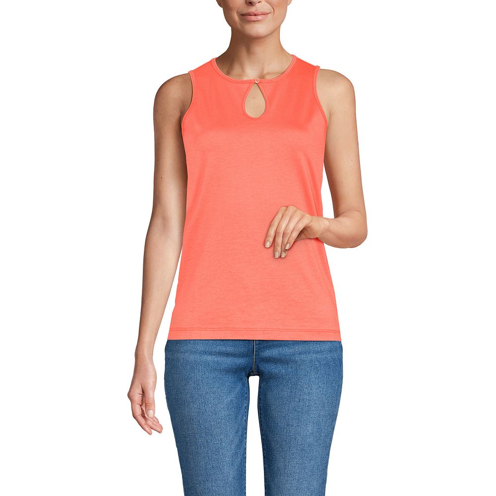 Women's Lands' End Supima Keyhole Tank Top