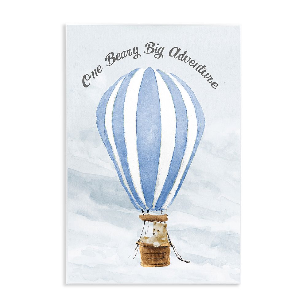Stupell Home Decor Beary Big Adventure Balloon Wall Plaque