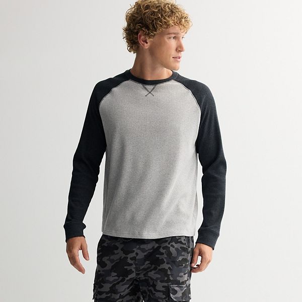Men's Retrofit Long Sleeve Colorblock Thermal Tee