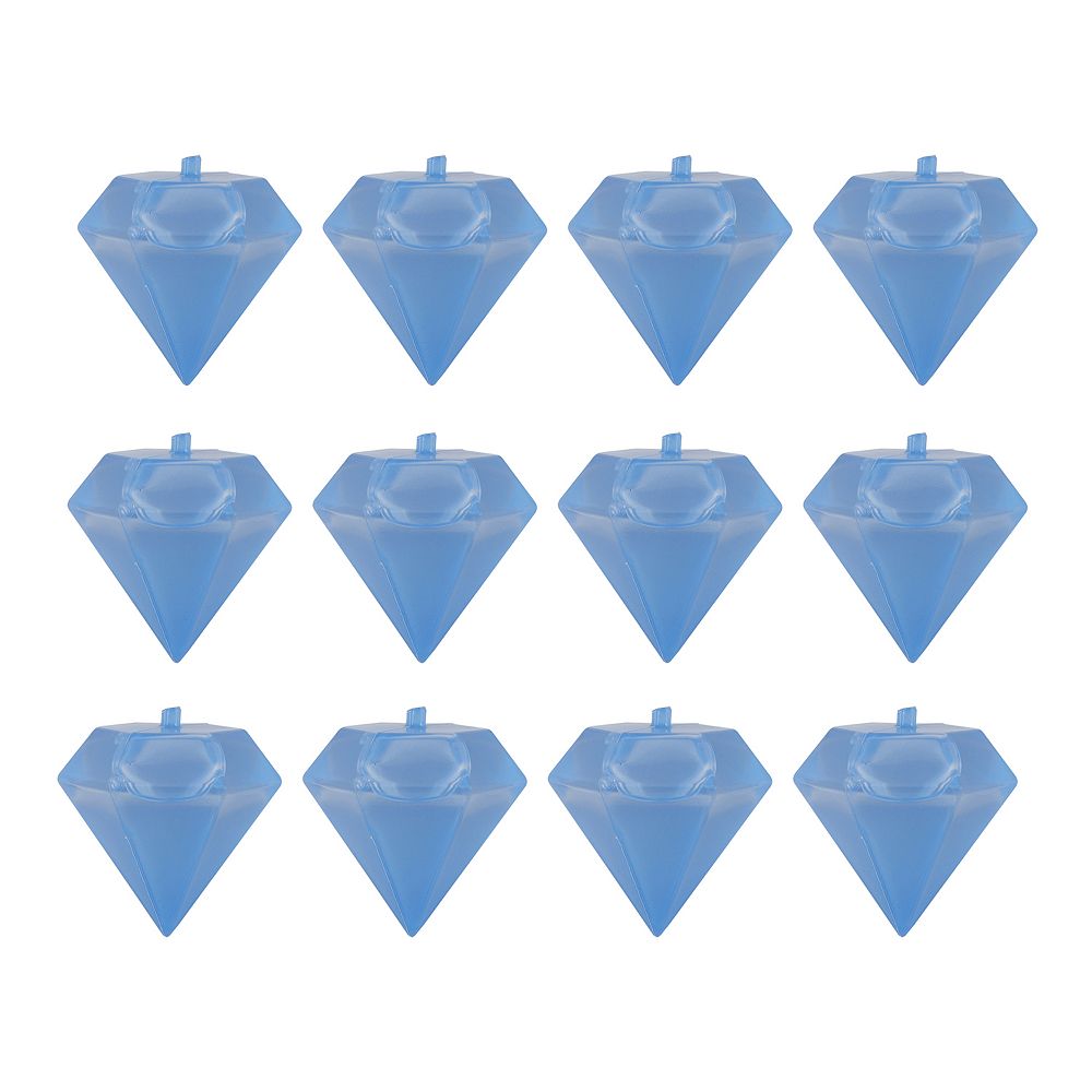 12 Piece Diamond Shaped Reusable Ice Cubes