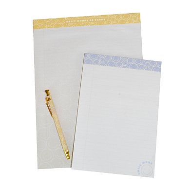 Smiley Face Legal Pad & Pen Set