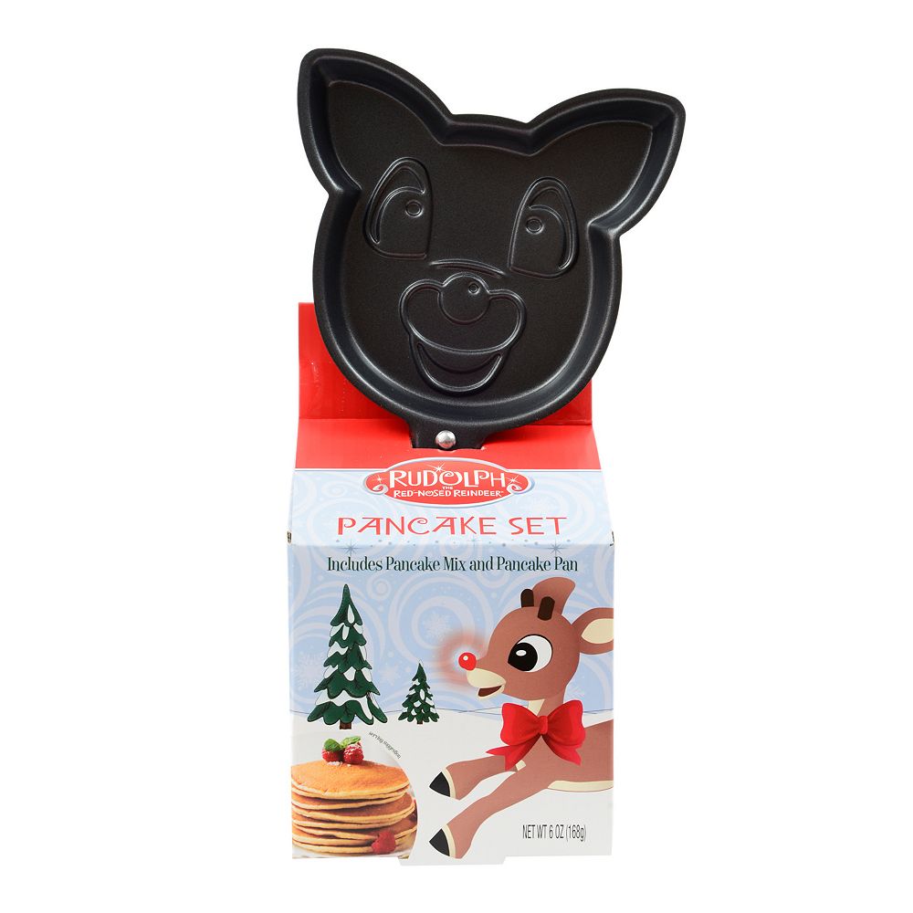 Ten Acre Gifts Rudolph Pancake Set with Pancake Mix & Pancake Pan