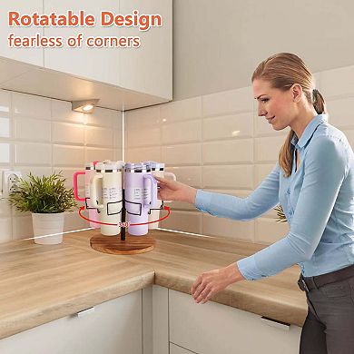 360° Rotating Water Bottle Organizer