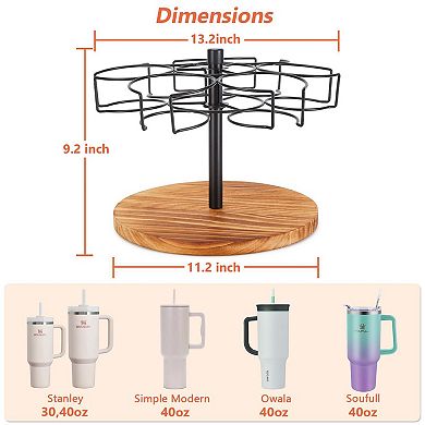 360° Rotating Water Bottle Organizer
