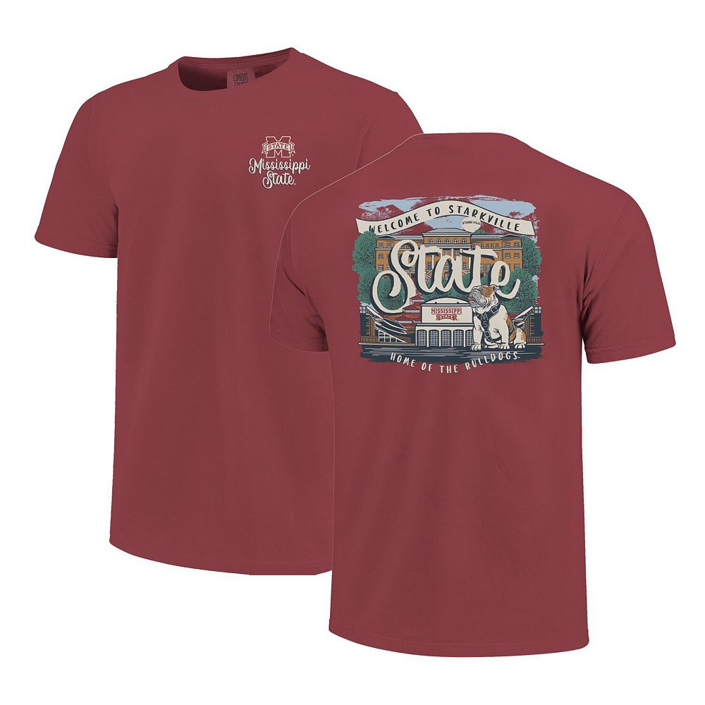Women's Maroon Mississippi State Bulldogs Comfort Colors Campus Scene ...