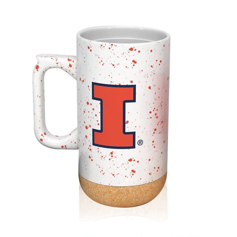 Illinois Fighting Illini 18oz. Speckle Cork Mug