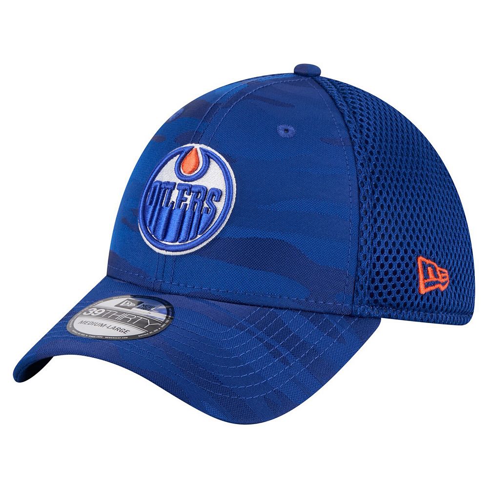 Men's New Era Royal Edmonton Oilers Active Subtle Camo 39THIRTY Flex Hat