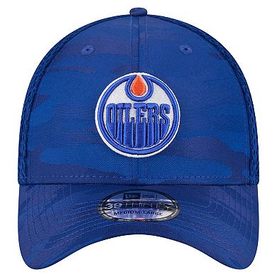 Men's New Era Royal Edmonton Oilers Active Subtle Camo 39THIRTY Flex Hat