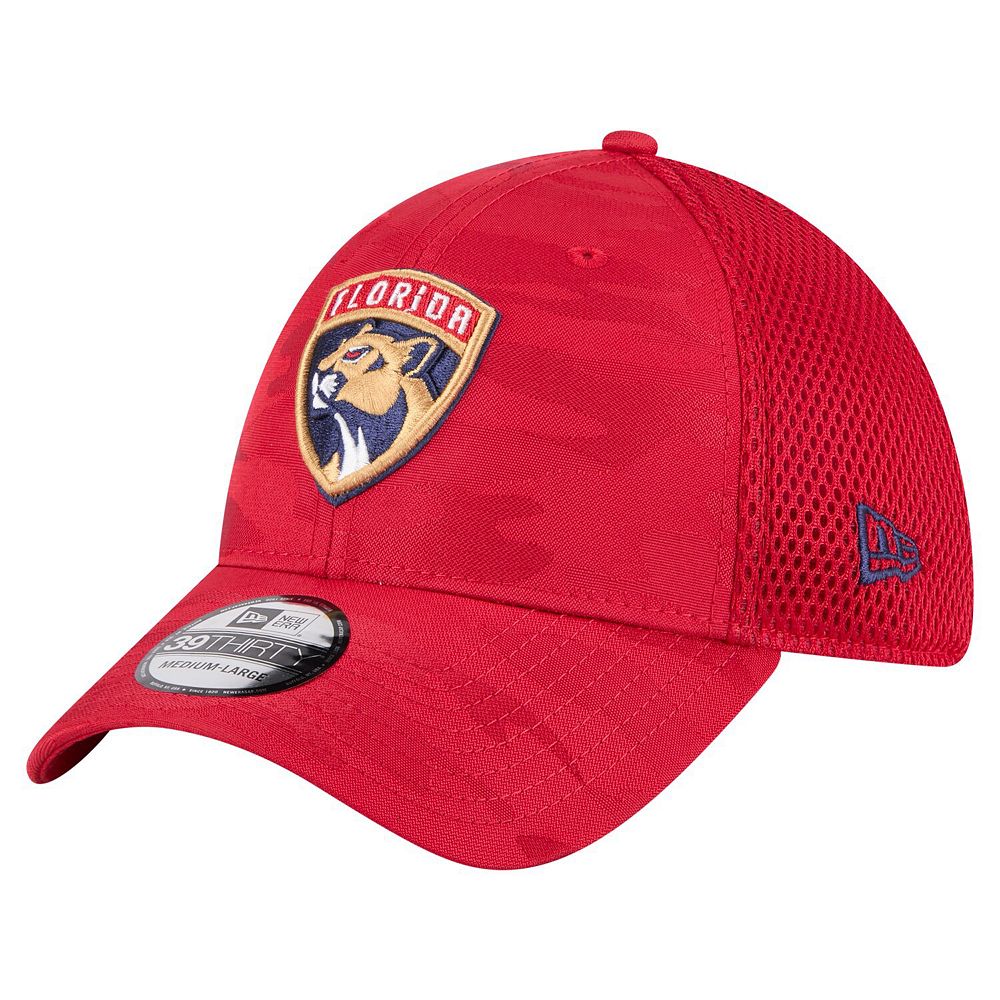 Men's New Era Red Florida Panthers Active Subtle Camo 39THIRTY Flex Hat