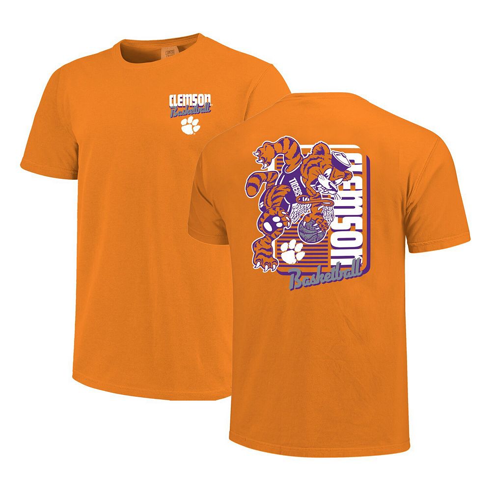 Men's Orange Clemson Tigers Comfort Colors Mascot Dunk T-Shirt