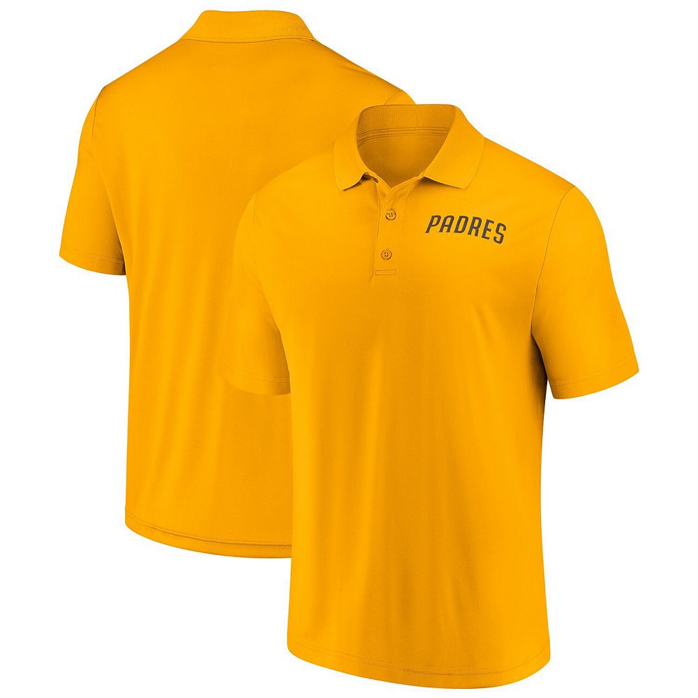 Men's Fanatics Gold San Diego Padres Logo Polo