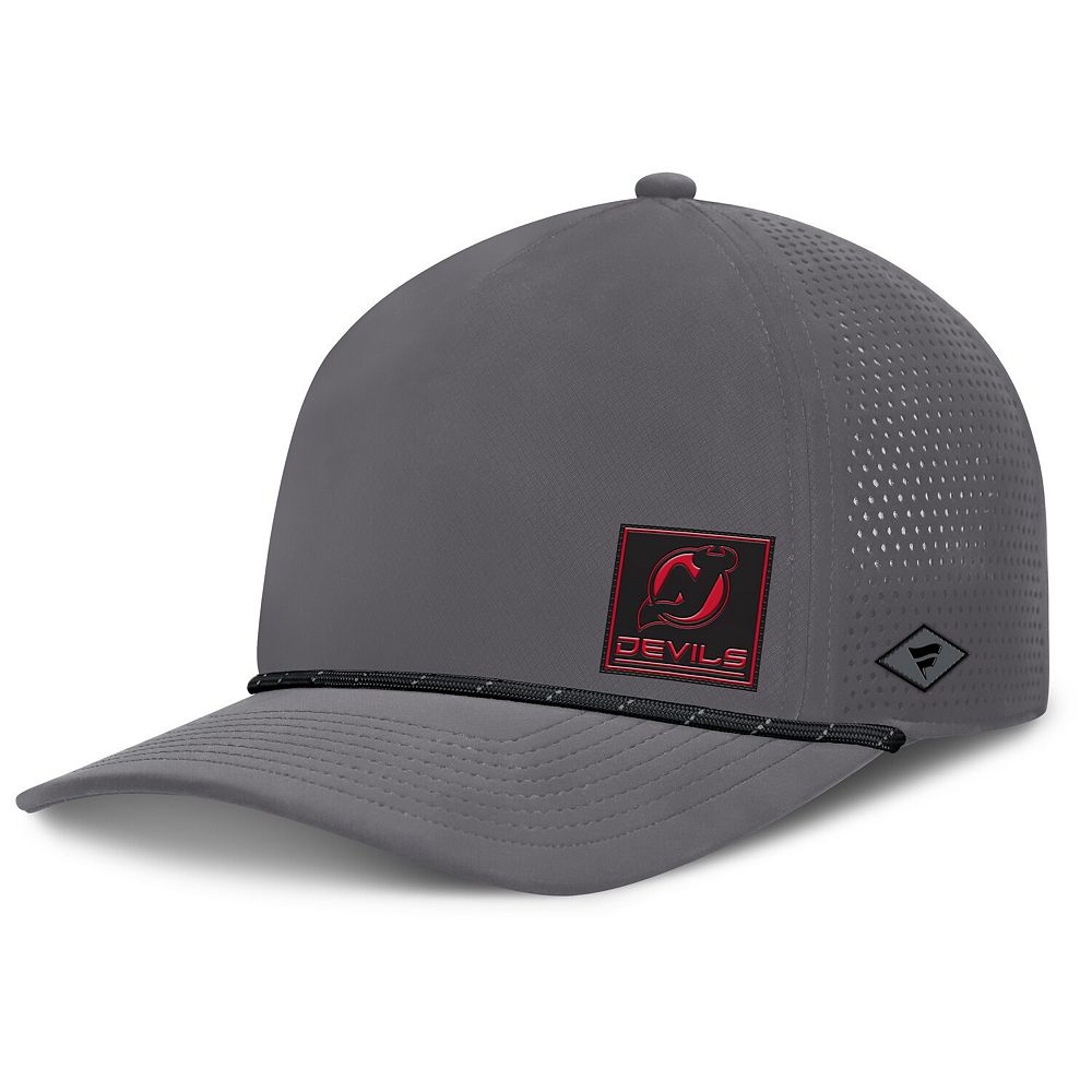 Men's Fanatics Gray New Jersey Devils Captain Rope Adjustable Hat