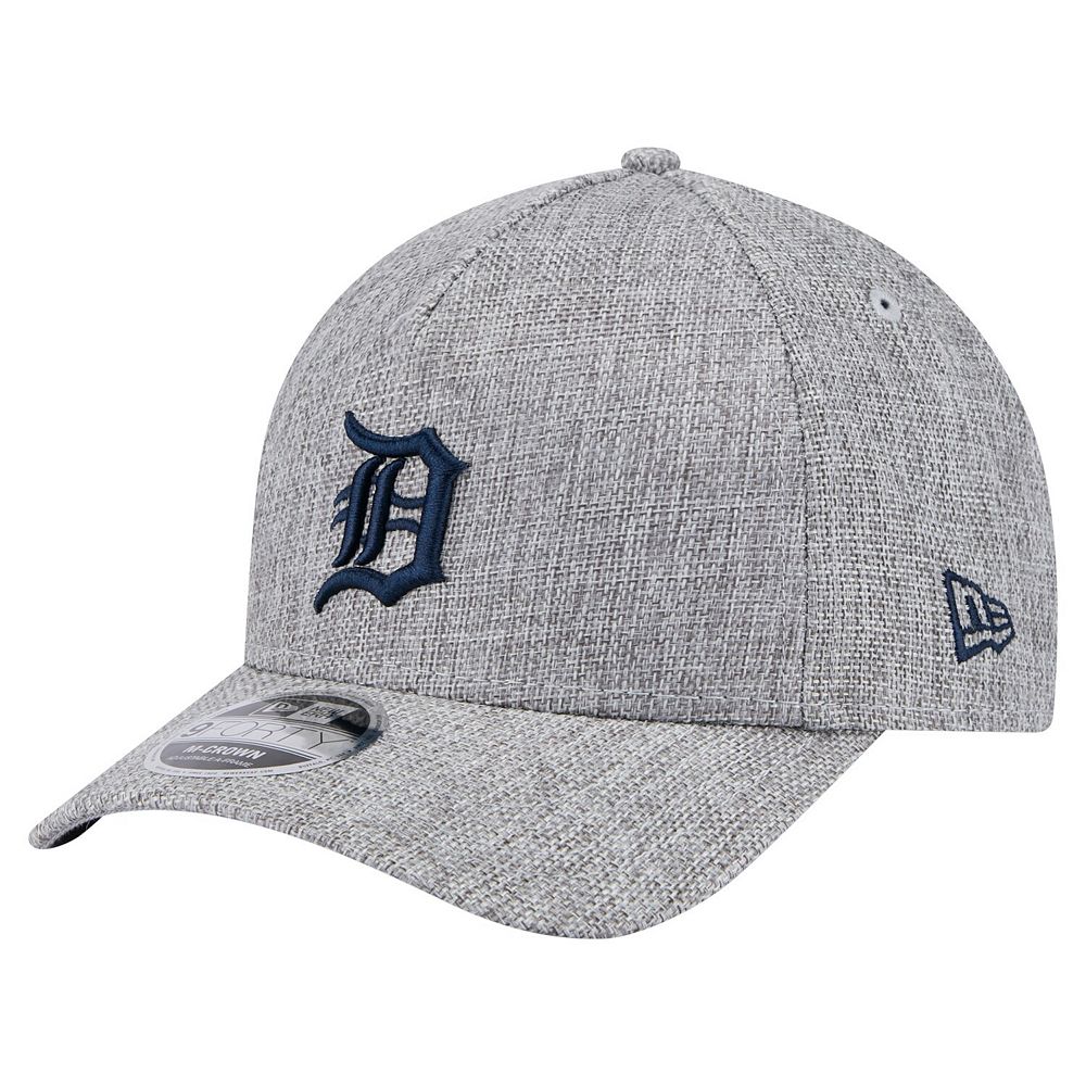 Men's New Era Gray Detroit Tigers Cotton Weave M-Crown A-Frame 9FORTY ...