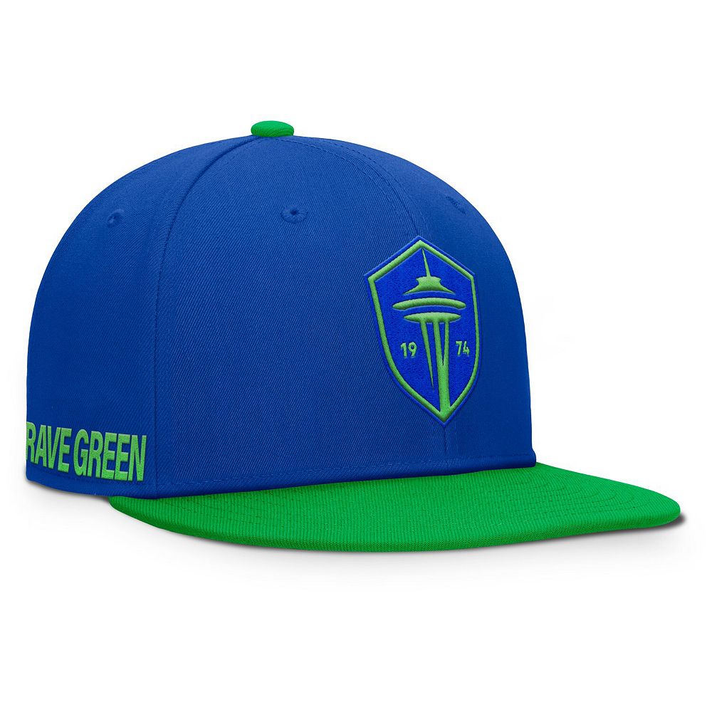 Men's Fanatics Blue Seattle Sounders FC Sitter Snapback Hat