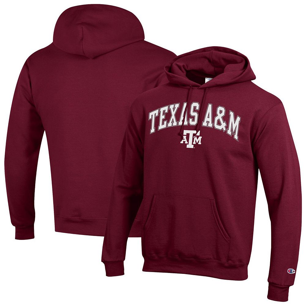 Men's Champion Maroon Texas A&M Aggies Arch Over Logo Pullover Hoodie