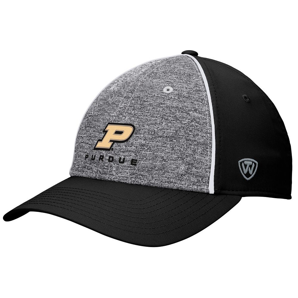 Men's Top of the World Gray/Black Purdue Boilermakers Nimble Adjustable Hat