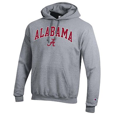 Men's Champion Heather Gray Alabama Crimson Tide Arch Over Logo ...
