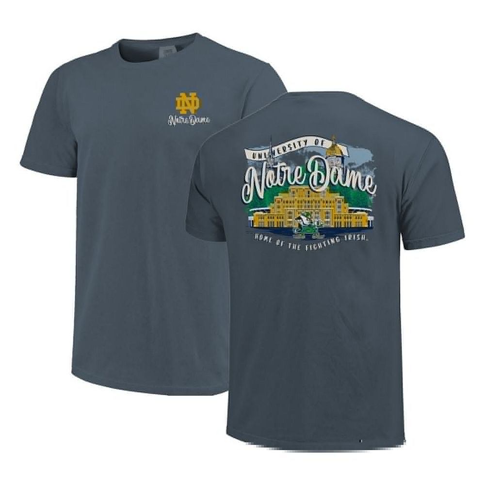 Women's Navy Notre Dame Fighting Irish Comfort Colors Campus Scene ...