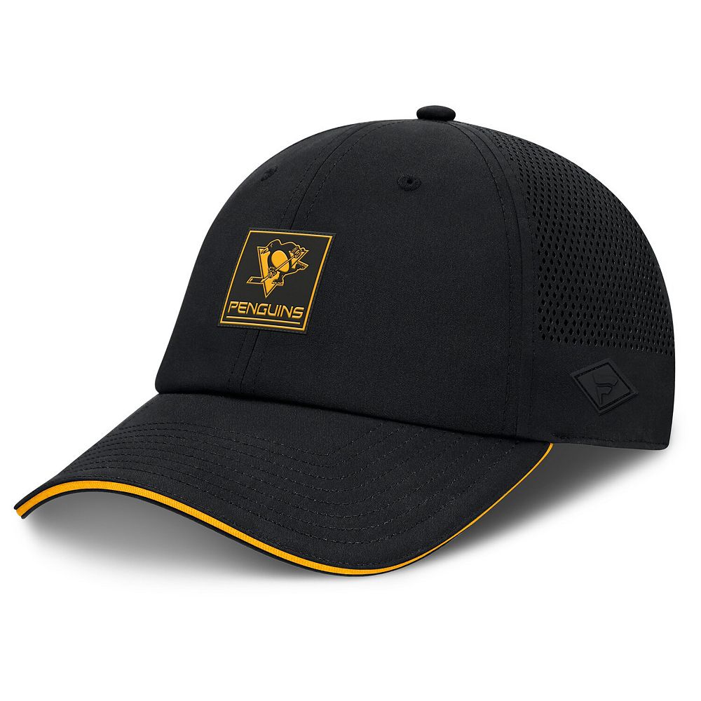 Men's Fanatics Black Pittsburgh Penguins Driver Adjustable Hat