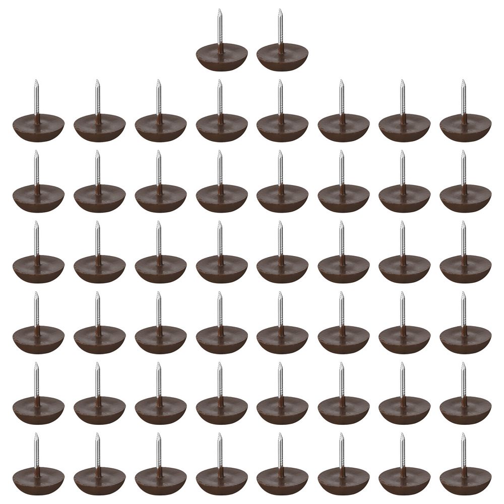 Plastic Nail-On Furniture Glides 50Pcs 14.5mm Dia Table Chair Sofa Leg ...