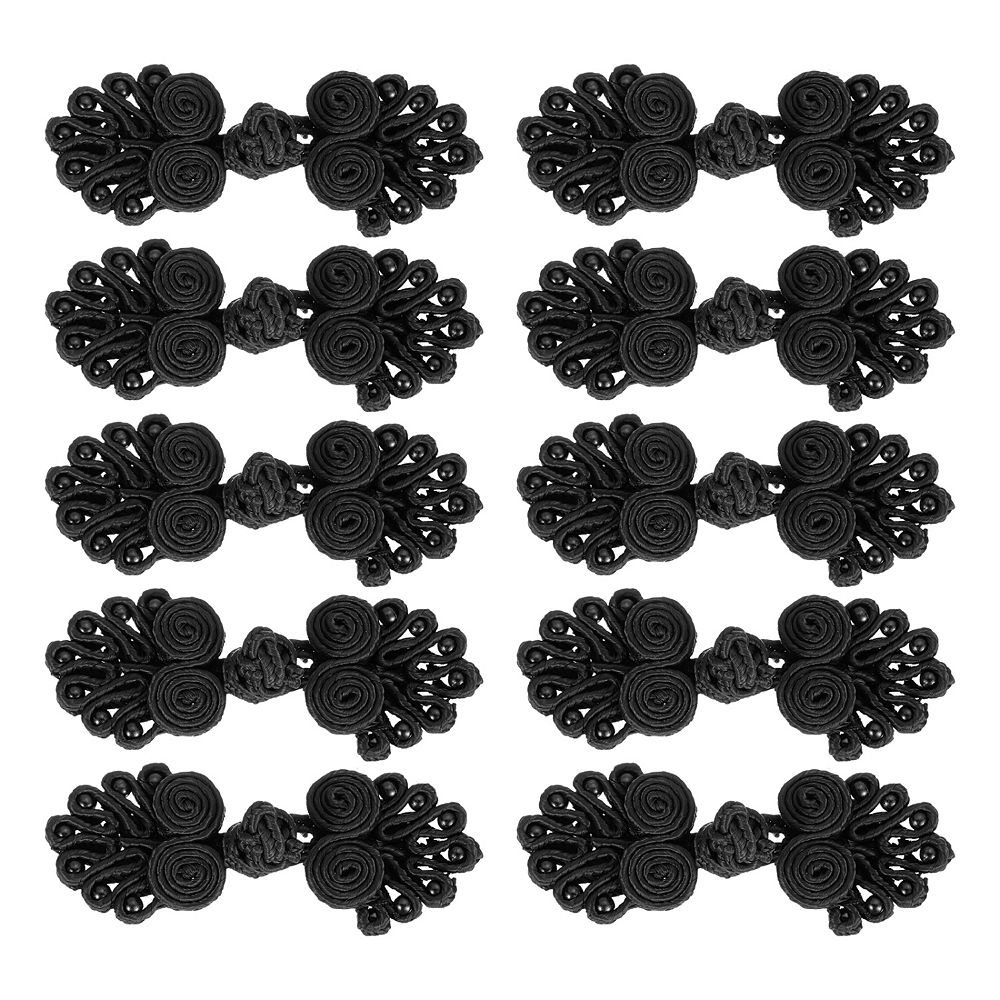 10 Set Closure Buttons, Knots Frog Buttons for DIY