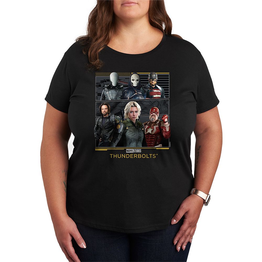 Plus Size Marvel Thunderbolts Group Graphic Tee