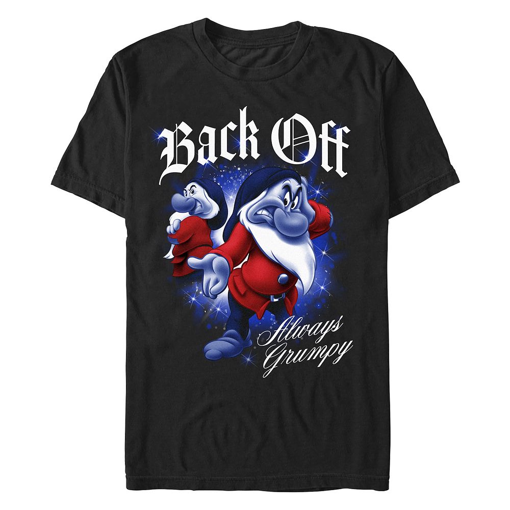 Disney's Snow White And The Seven Dwarfs Grumpy Back Off Men's Graphic Tee