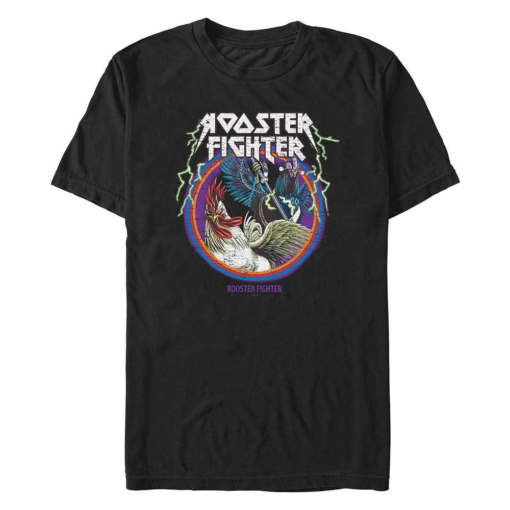 Men's Rooster Fighter Stamp Graphic Tee