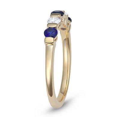 LeRose by Lexi and Rose 10k Gold 1/5 Carat T.W. Lab-Grown Diamond & Lab ...
