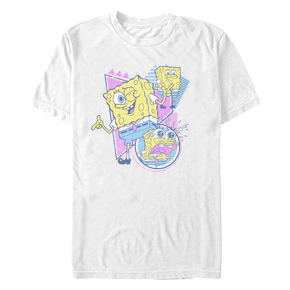 Men's Nickelodeon SpongeBob SquarePants 90s Flair Graphic Tee