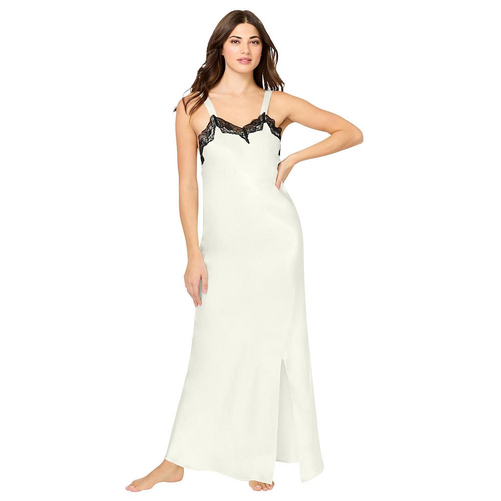 Amoureuse Plus Size Ruffle Lace Gown