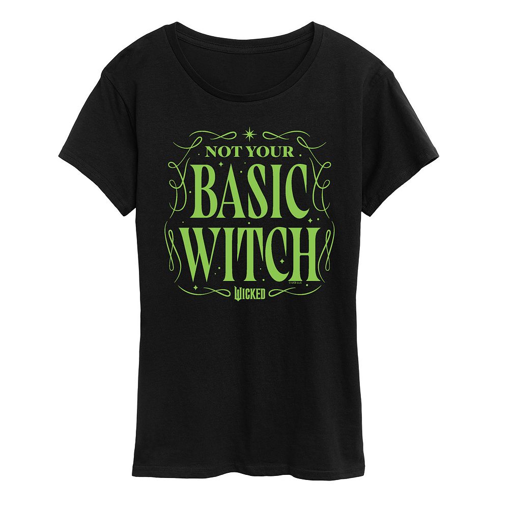 Women's Wicked Not Your Basic Witch Graphic Tee