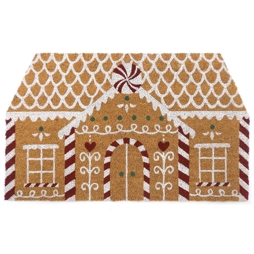 St. Nicholas Square® Gingerbread House Coir Doormat