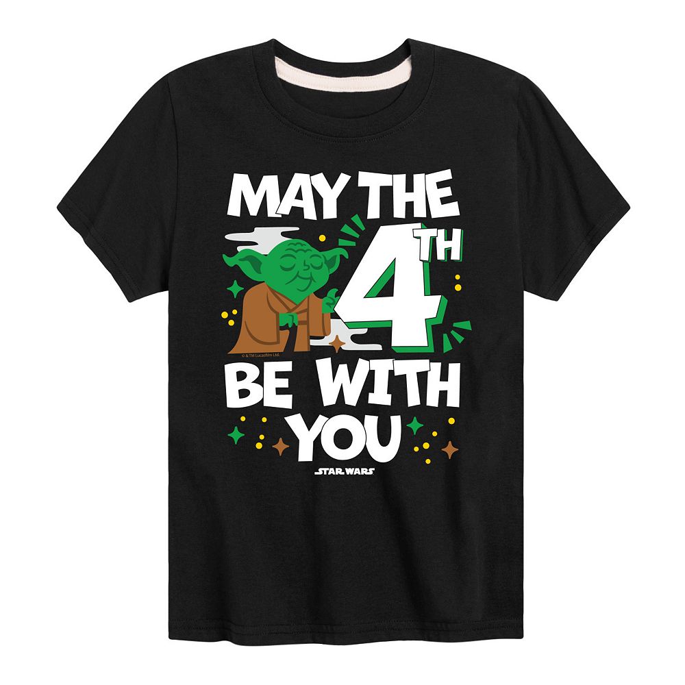 Boys 8-20 Star Wars Yoda May The 4th Be With You Graphic Tee