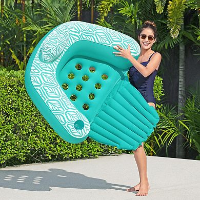 Bestway H2OGO! Comfort Plush Deluxe Chair Inflatable Pool Lounge