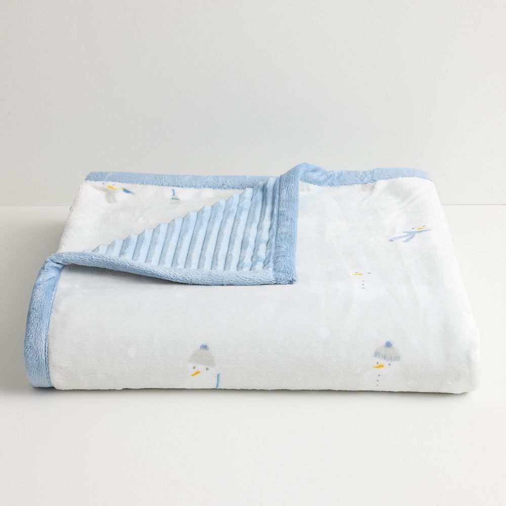 Cuddl Duds® Reversible Plush Ribbed Throw Blanket