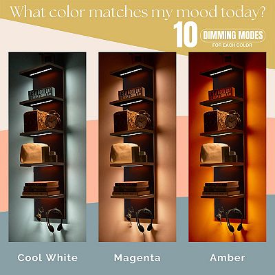 Illuminated Wall Shelving Units