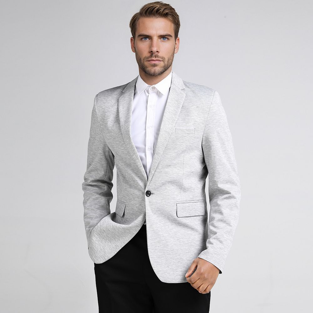 Men's Tailored 1-Button Blazer - Slim Fit for Wedding & Office