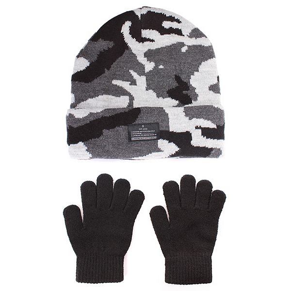 Boys 4-7x Igloos Built Woodland Camo Knit Cuff Cap Beanie & Magic ...