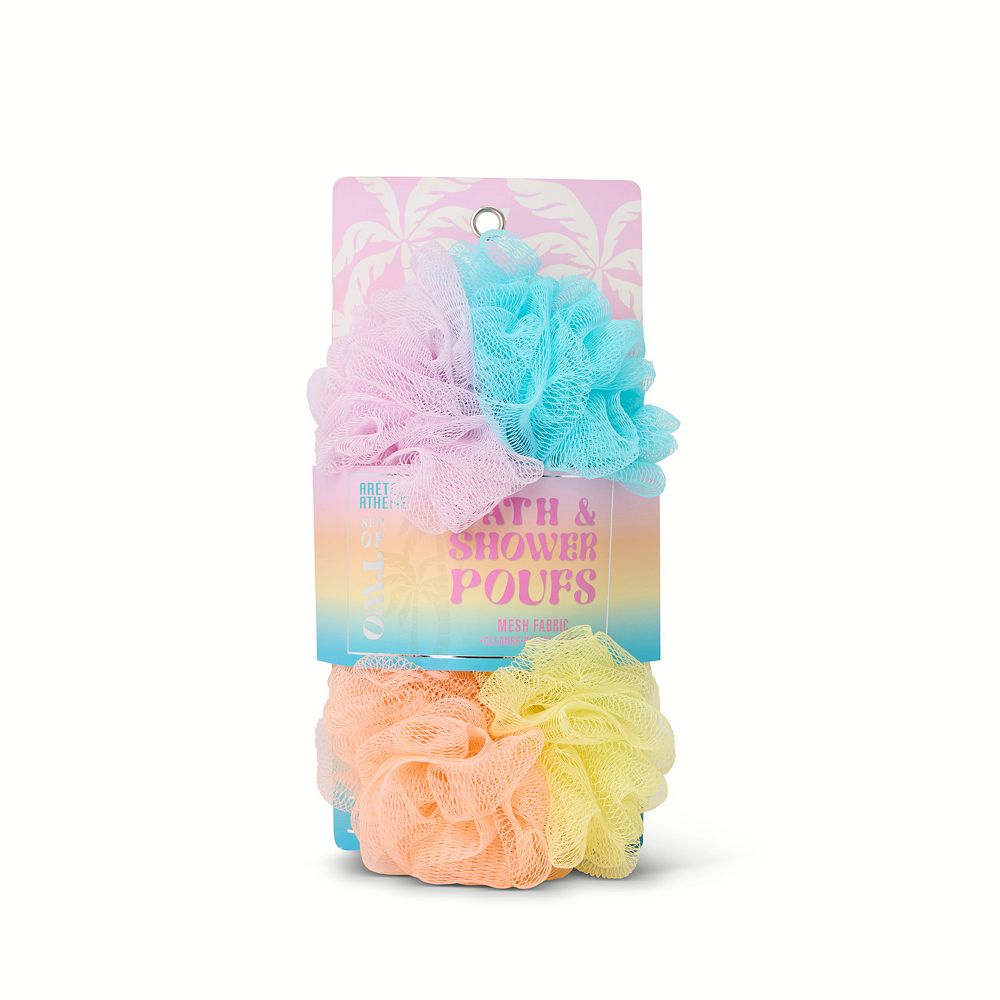 MAISON DE BASE Colored Mesh Pouf 2-Piece Set