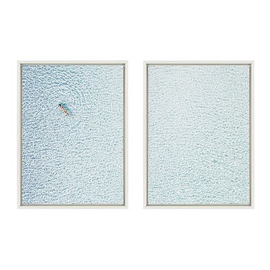 Sylvie Woman Floating I and II Framed Canvas by Amy Peterson Art Studio