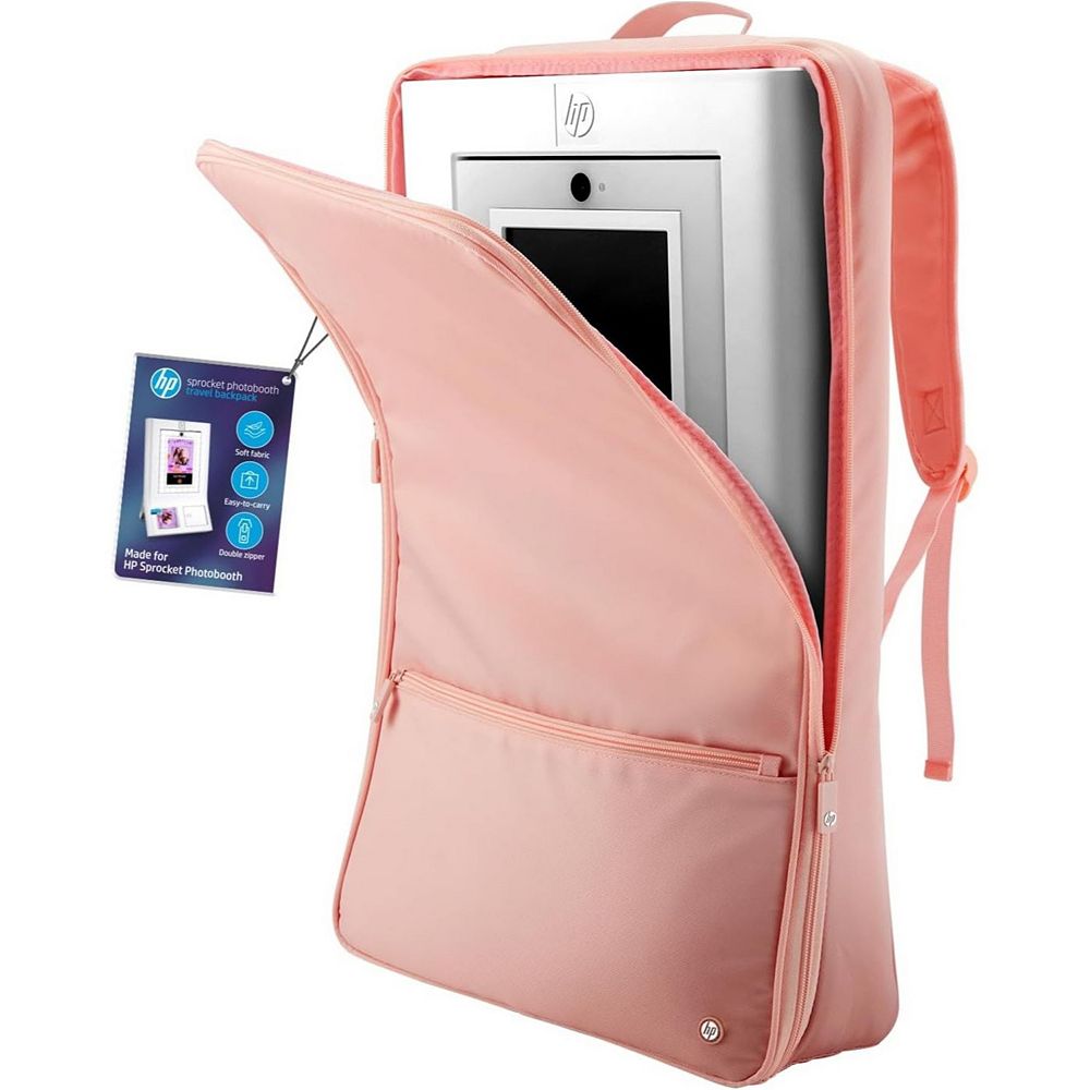 HP Sprocket Photobooth Travel Backpack (Pink), Exclusively for the HP ...