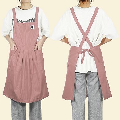 Cross Back Aprons, Waterproof Apron, Apron with Pockets for Women ...