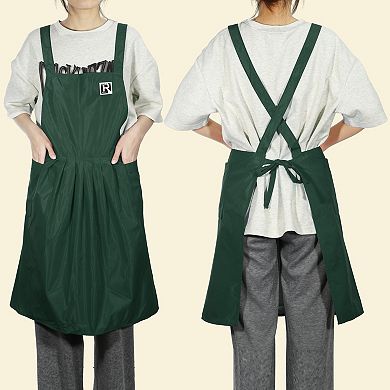Cross Back Aprons, Waterproof Apron, Apron with Pockets for Women ...